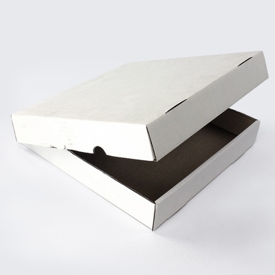 Plain White Pizza Boxes