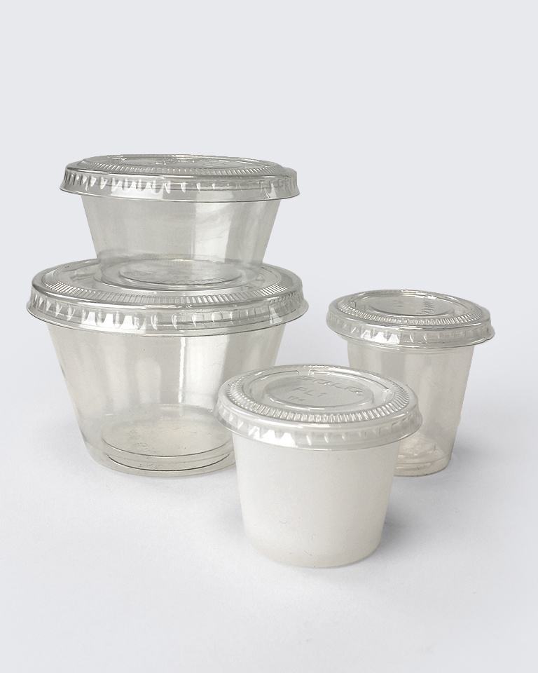 Clear Portion Pots