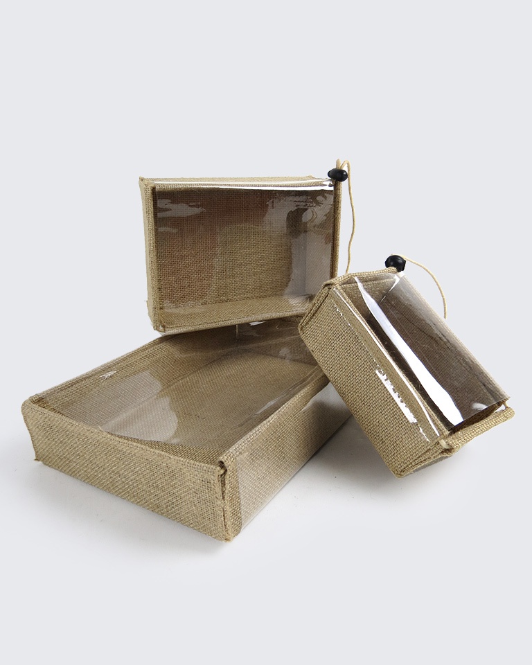 Jute Drawstring Boxes / Trays