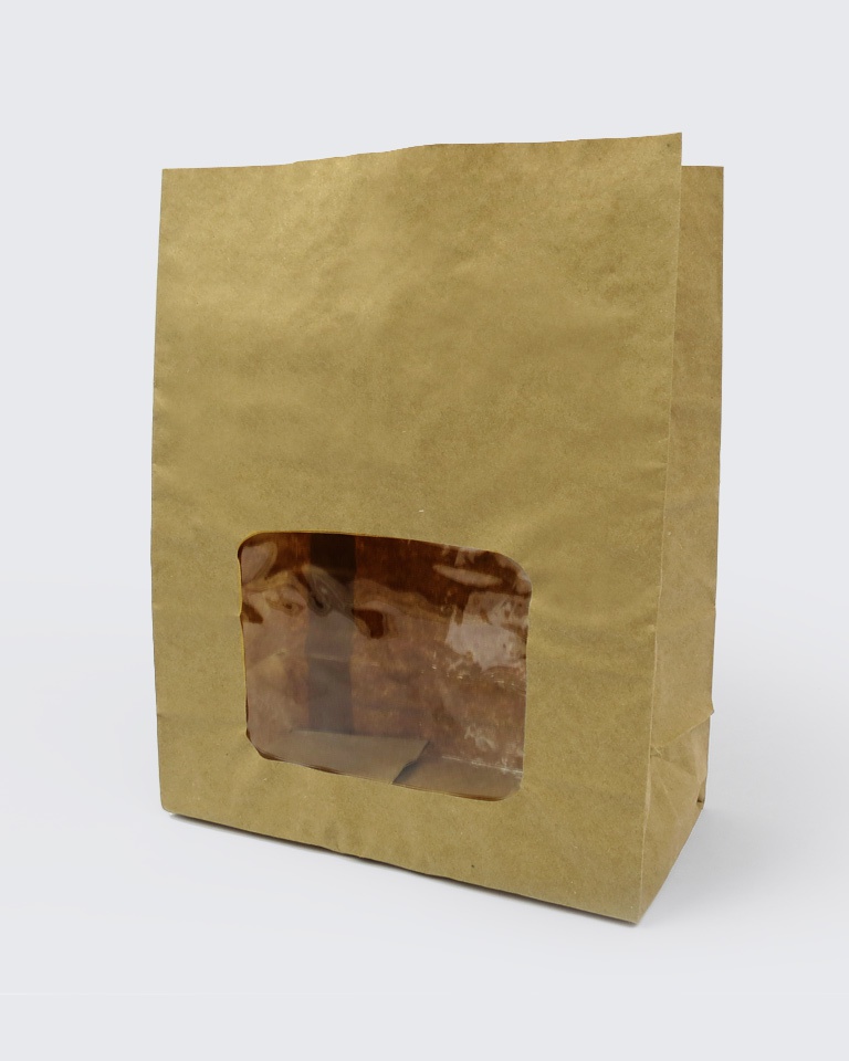 Vegware Kraft Window Bag